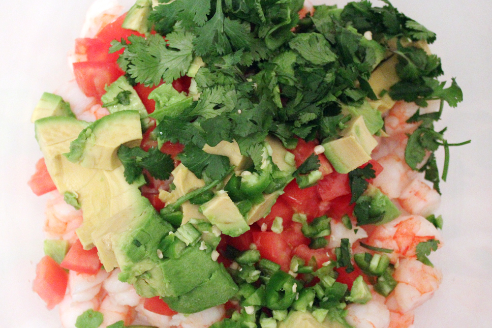 Citrusy Shrimp and Avocado Salad - bites out of life